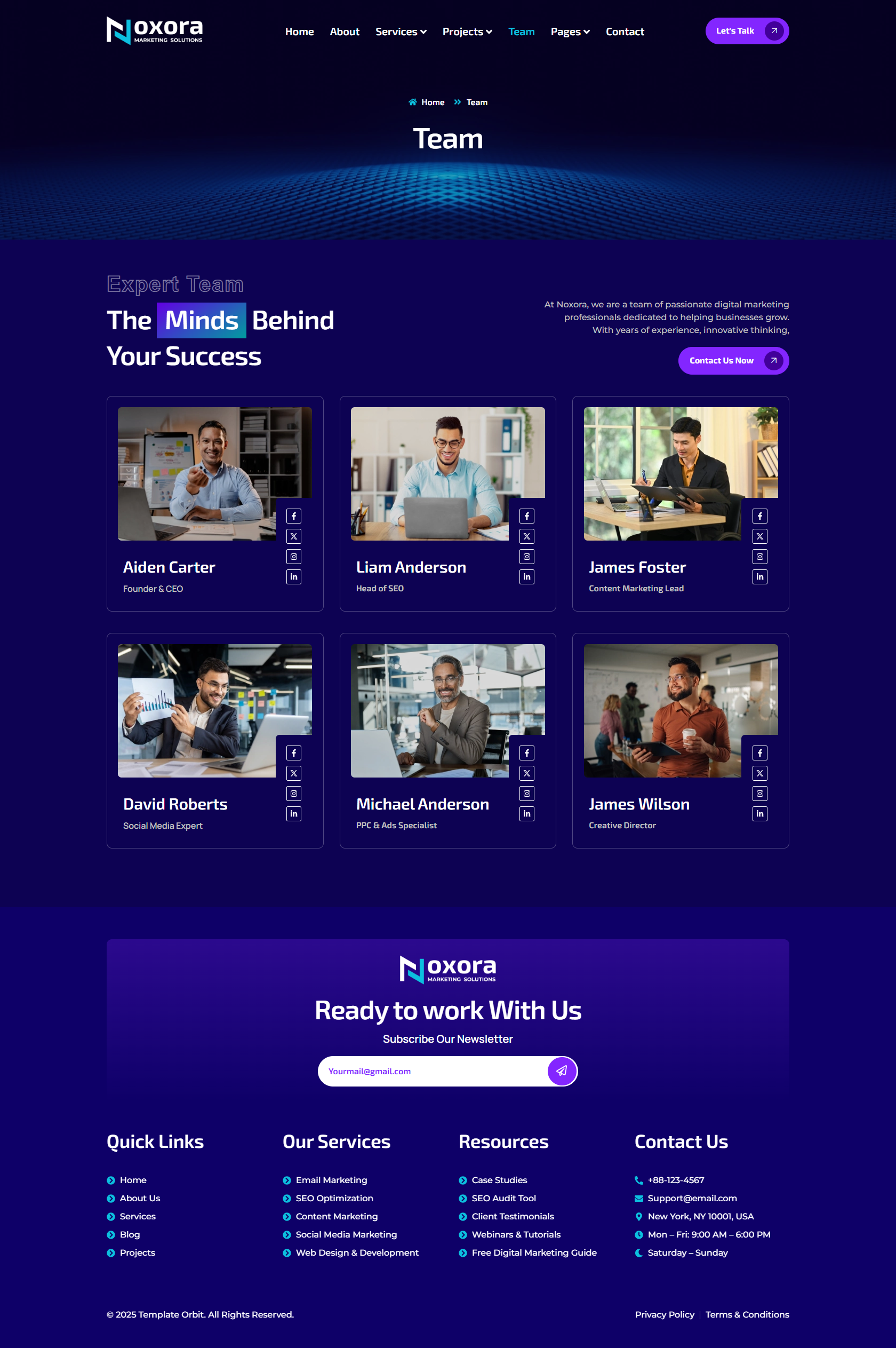 Noxora — Digital Marketing Agency Elementor Template Kit by TemplateNitro